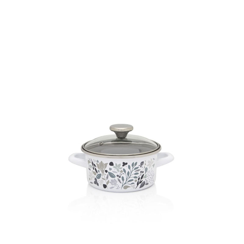 Rhapsody greige – Casserole with glass lid – Showroom Metalac